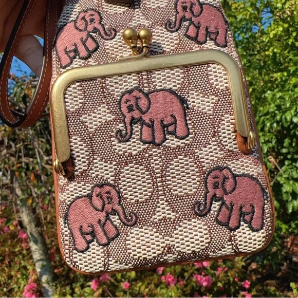 Coach | Bags | Nwot Coach Double Frame Crossbody 2 In Signature Textile ...